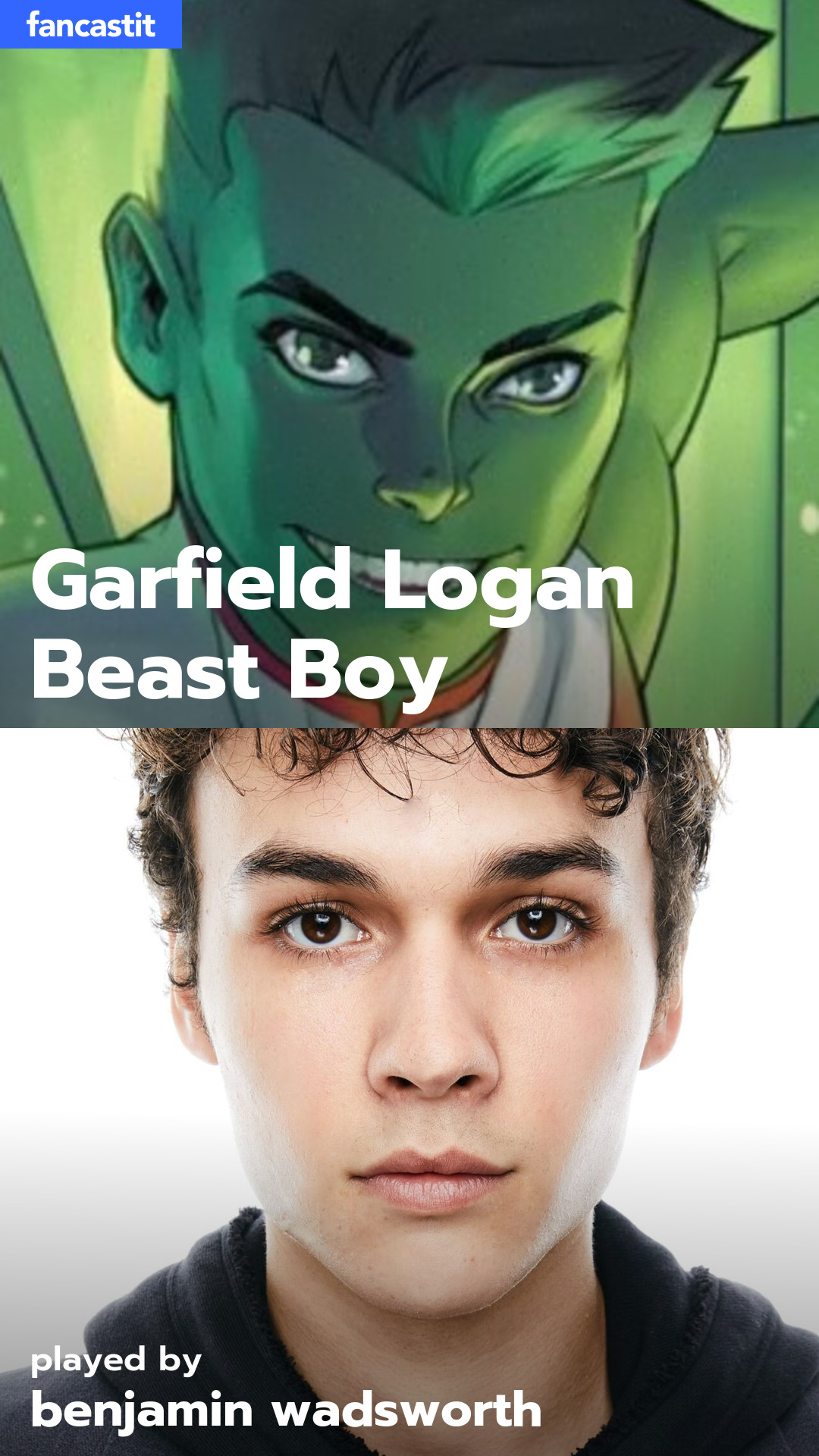 Garfield Logan Beast Boy in Teen Titans Live-Action Movie | FanCastIt