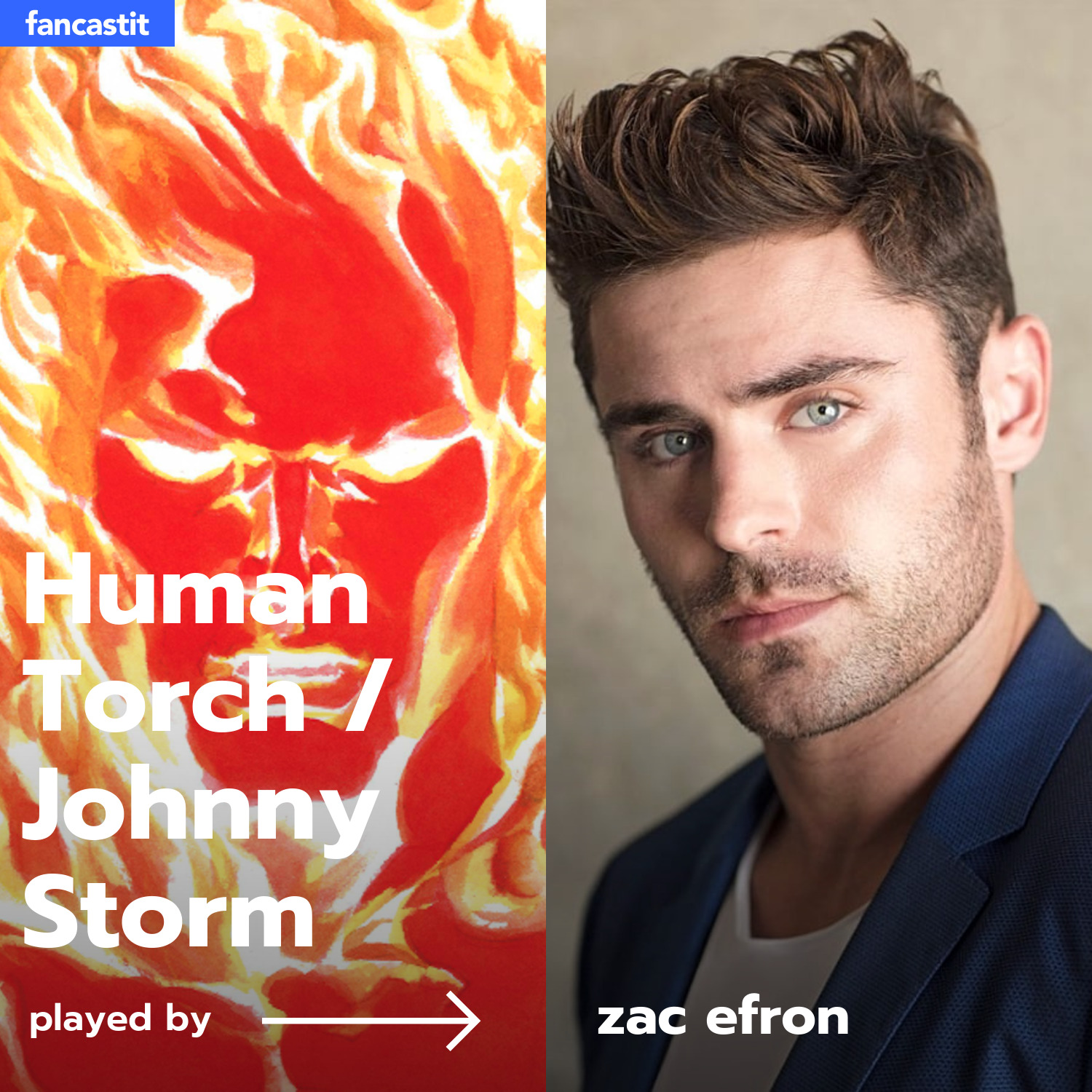 Human Torch / Johnny Storm in Fantastic Four - FanCastIt