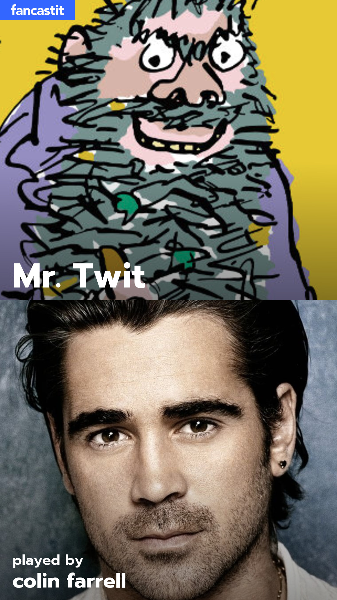 Mr. Twit in Roald Dahl's The Twits for Netflix | FanCastIt