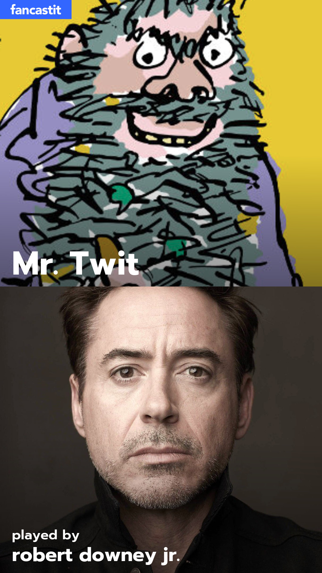 Mr. Twit in Roald Dahl's The Twits for Netflix | FanCastIt