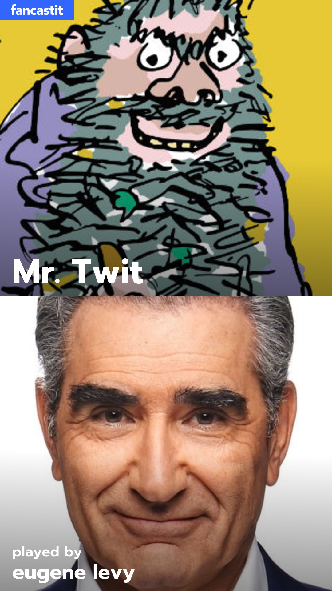 Mr. Twit in Roald Dahl's The Twits for Netflix | FanCastIt