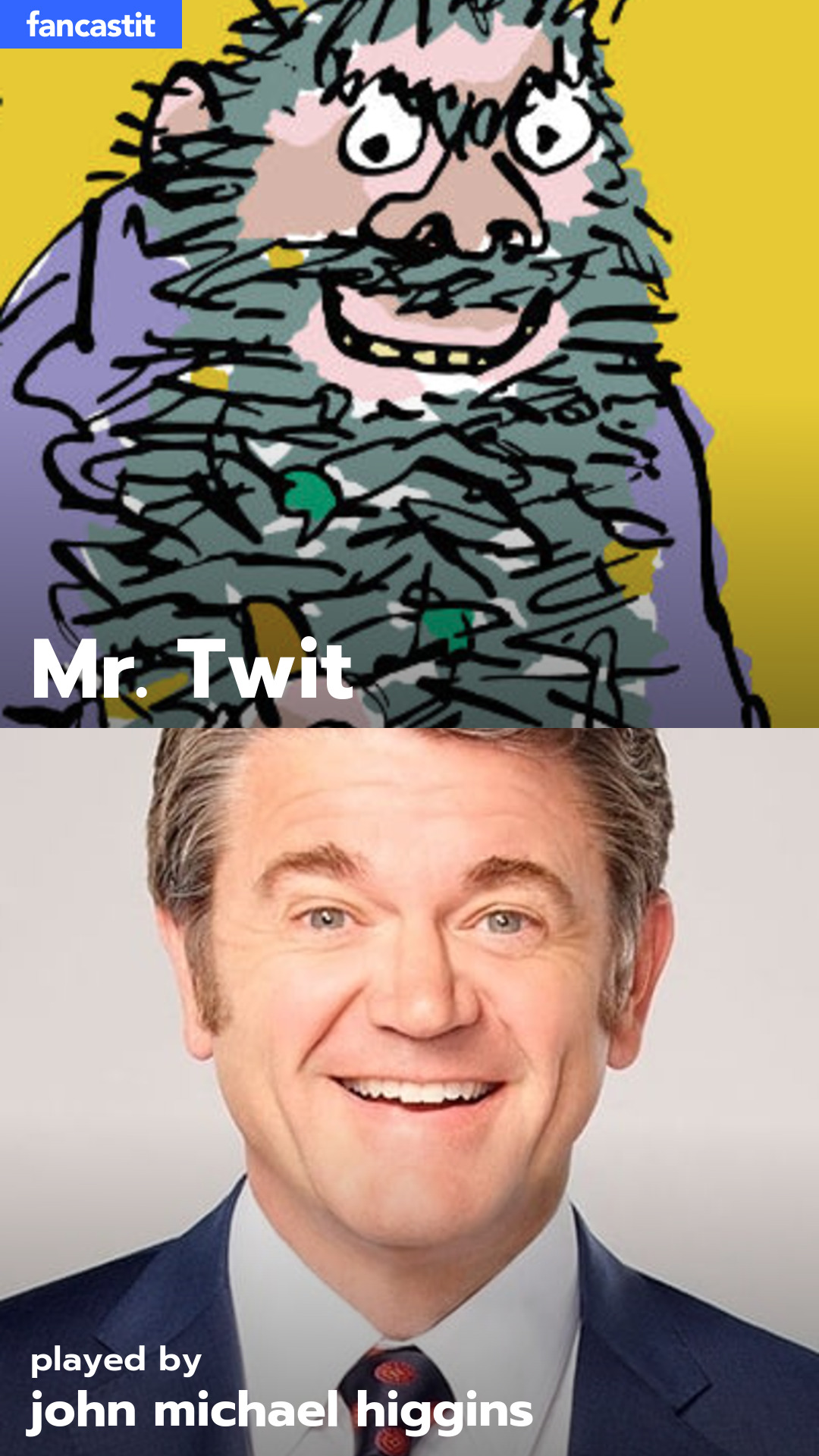 Mr. Twit in Roald Dahl's The Twits for Netflix | FanCastIt