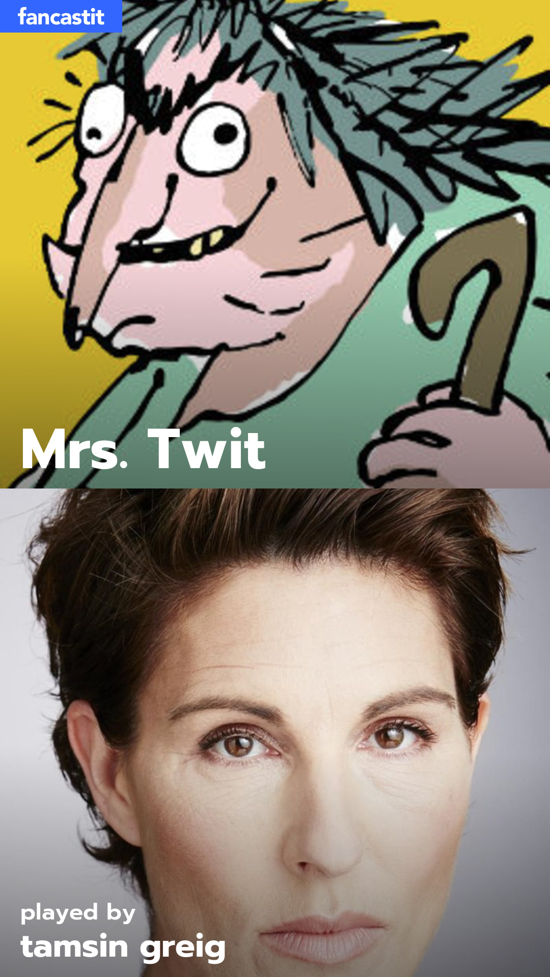 Mrs. Twit in Roald Dahl's The Twits for Netflix | FanCastIt