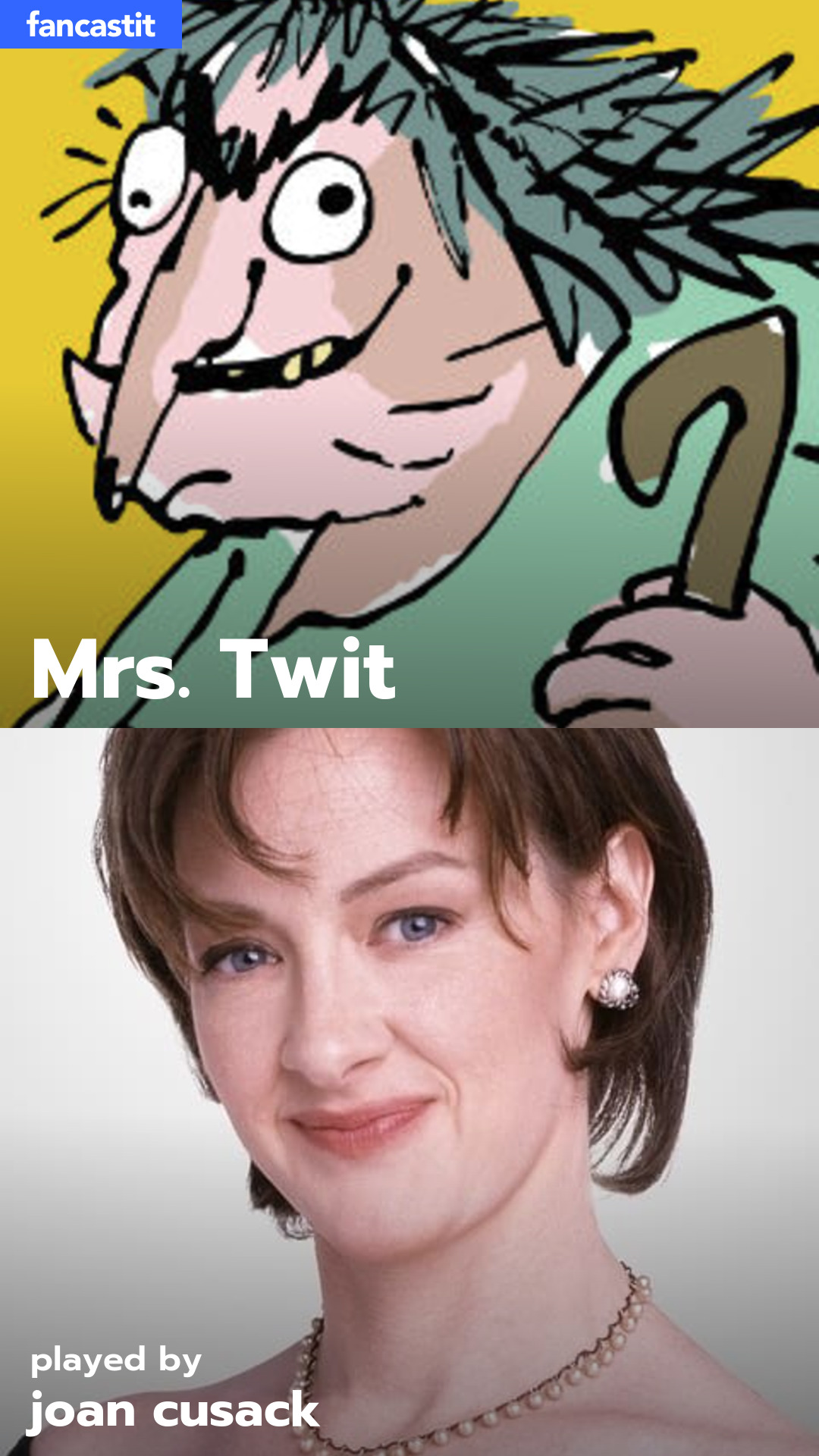 Mrs. Twit in Roald Dahl's The Twits for Netflix | FanCastIt