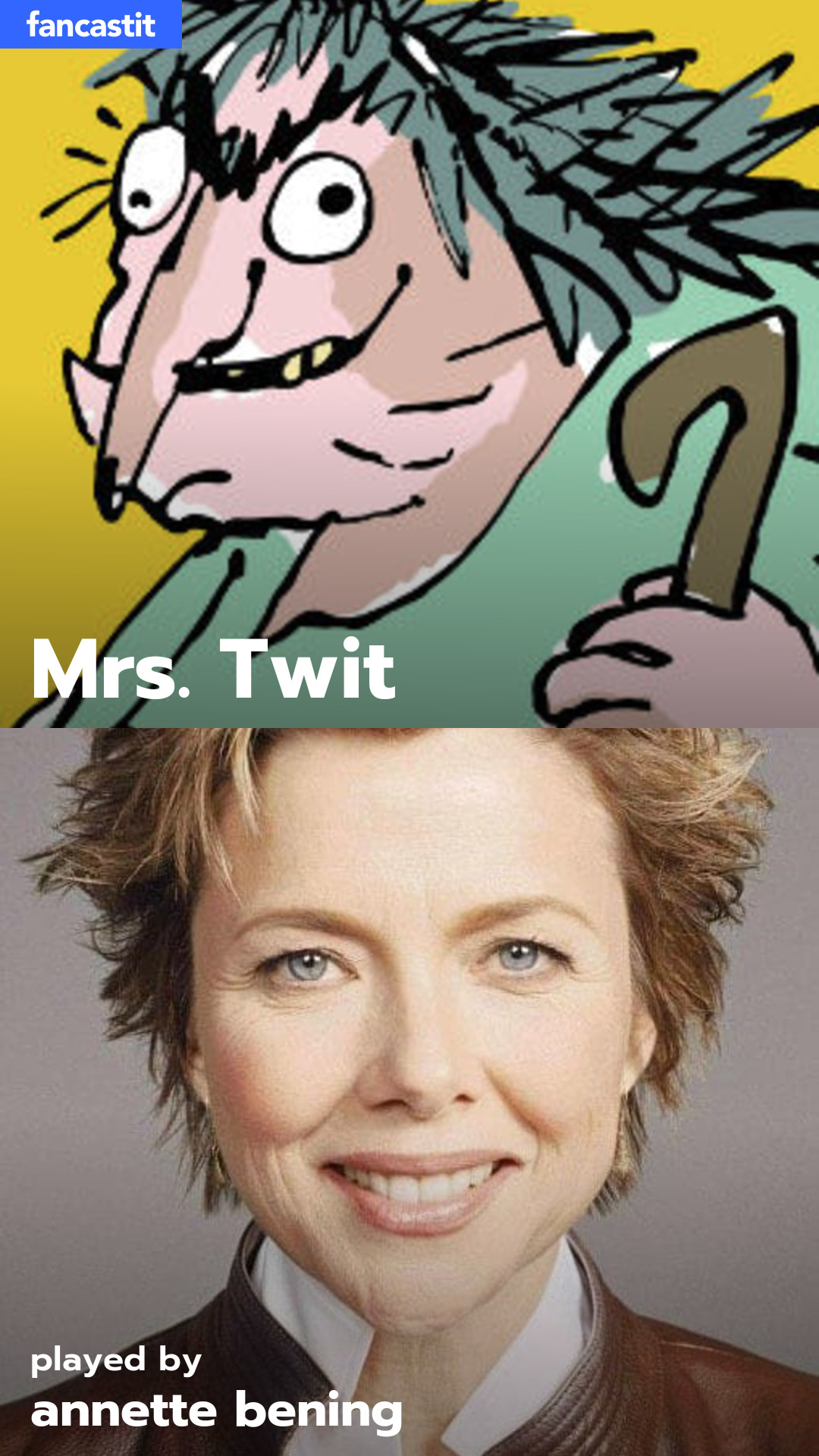 Mrs. Twit in Roald Dahl's The Twits for Netflix | FanCastIt