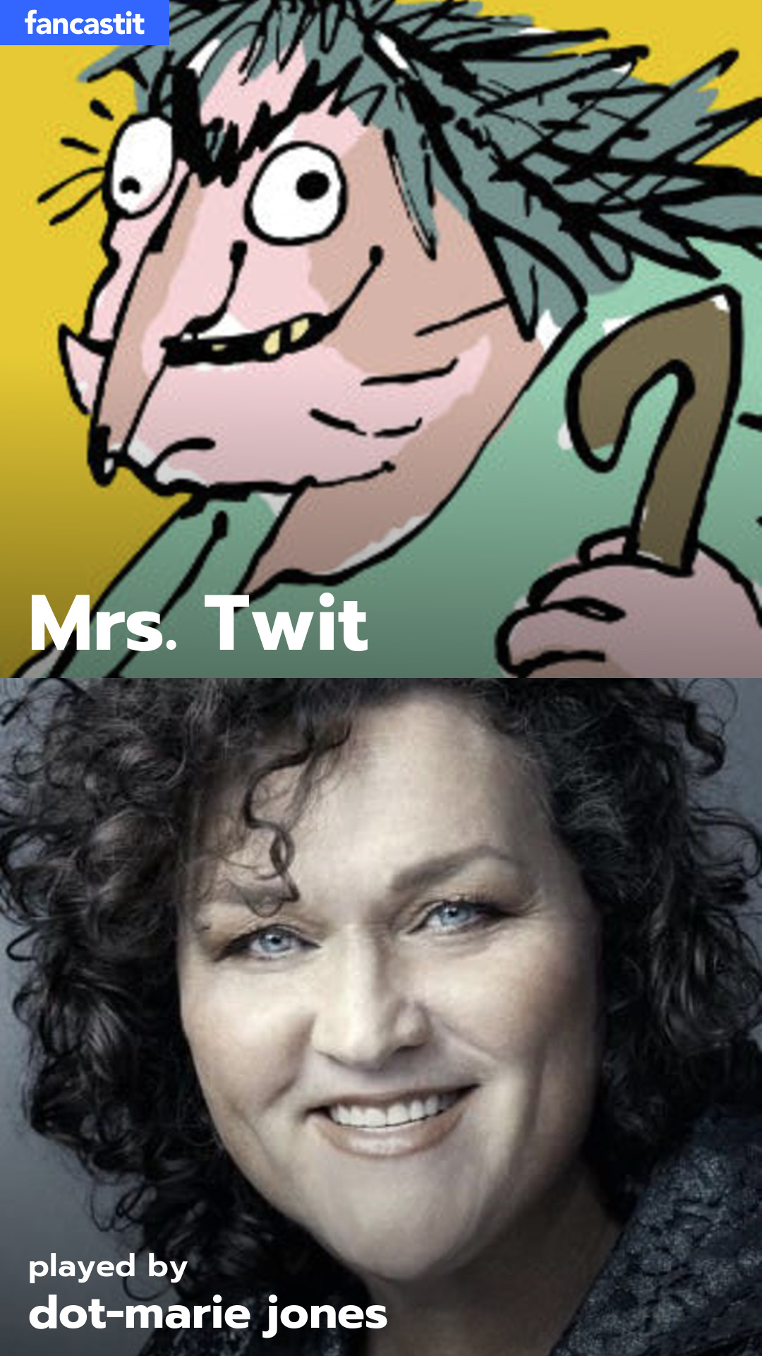 Mrs. Twit in Roald Dahl's The Twits for Netflix | FanCastIt