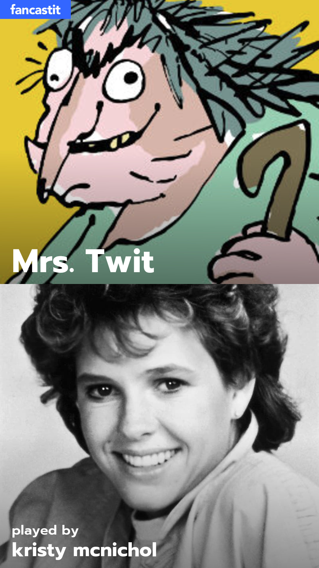 Mrs. Twit in Roald Dahl's The Twits for Netflix | FanCastIt