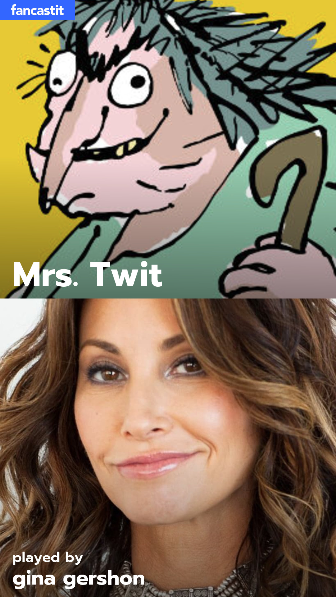 Mrs. Twit in Roald Dahl's The Twits for Netflix | FanCastIt
