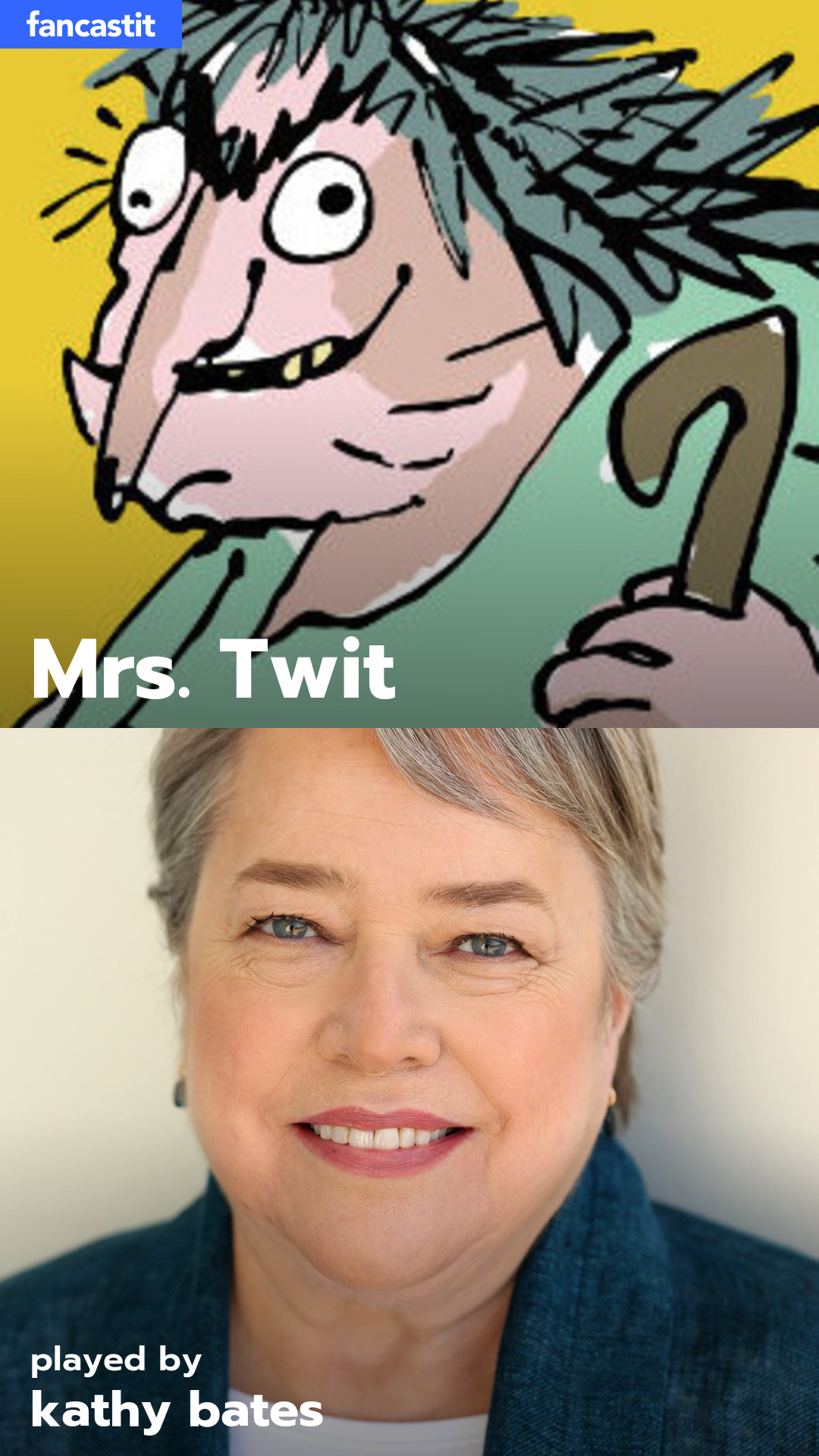 Mrs. Twit in Roald Dahl's The Twits for Netflix | FanCastIt